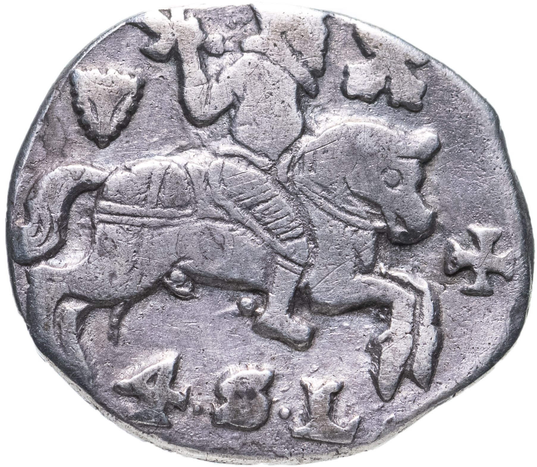 Монета Дания Кристиан IV 4 скиллинга 1620-1630 гг. стоимостью 9866 руб.