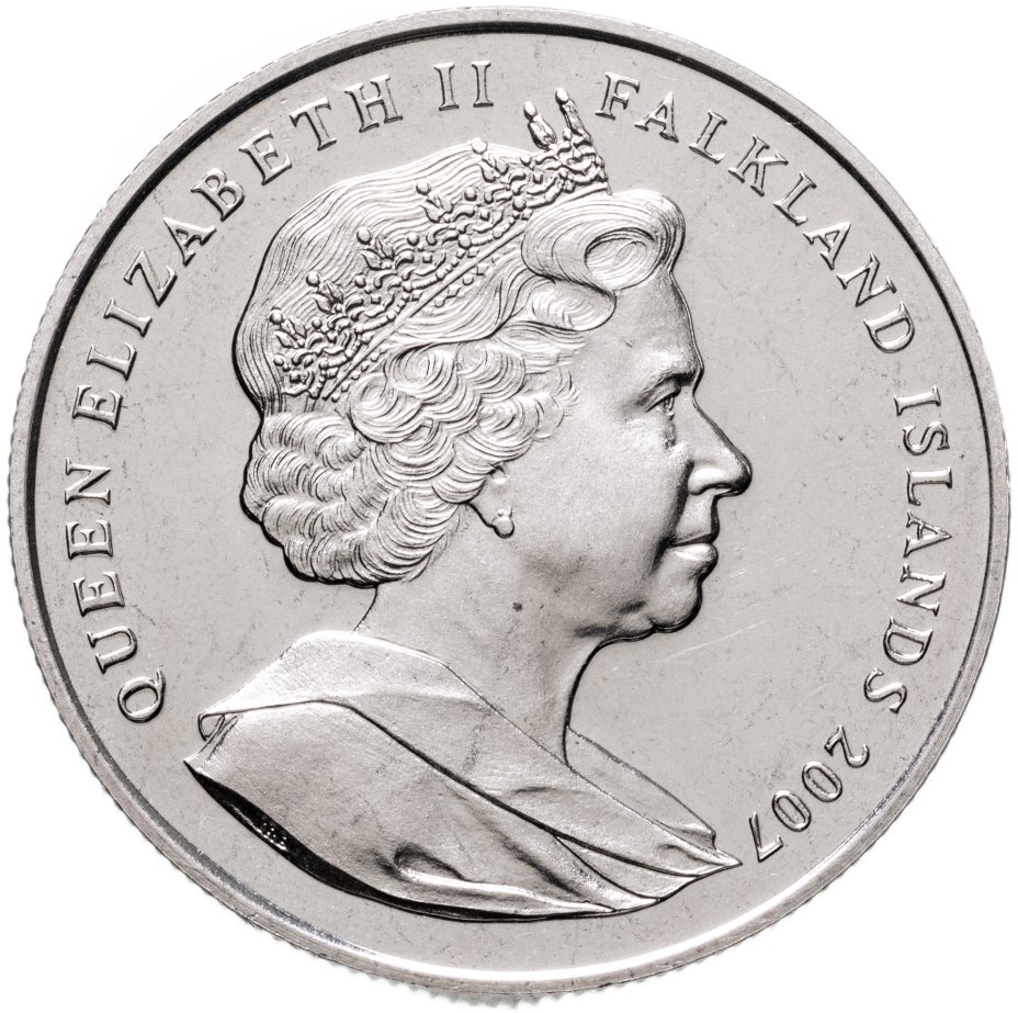 Монета фолклендские острова 1 крона 2007 "25 лет Освобождению ...