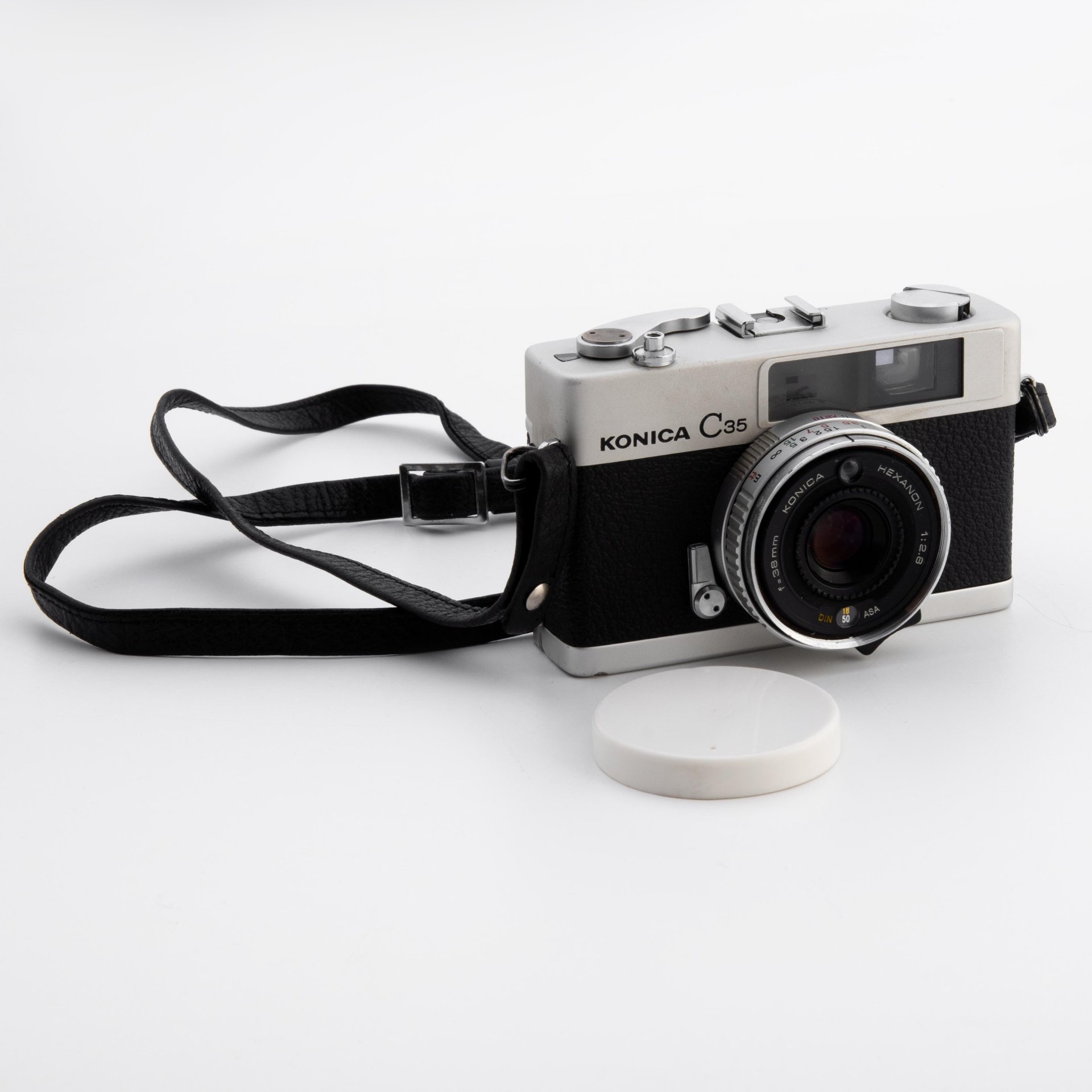 Фотоаппарат "Konica C 35" с объективом "Нexanon", металл, пластик ...