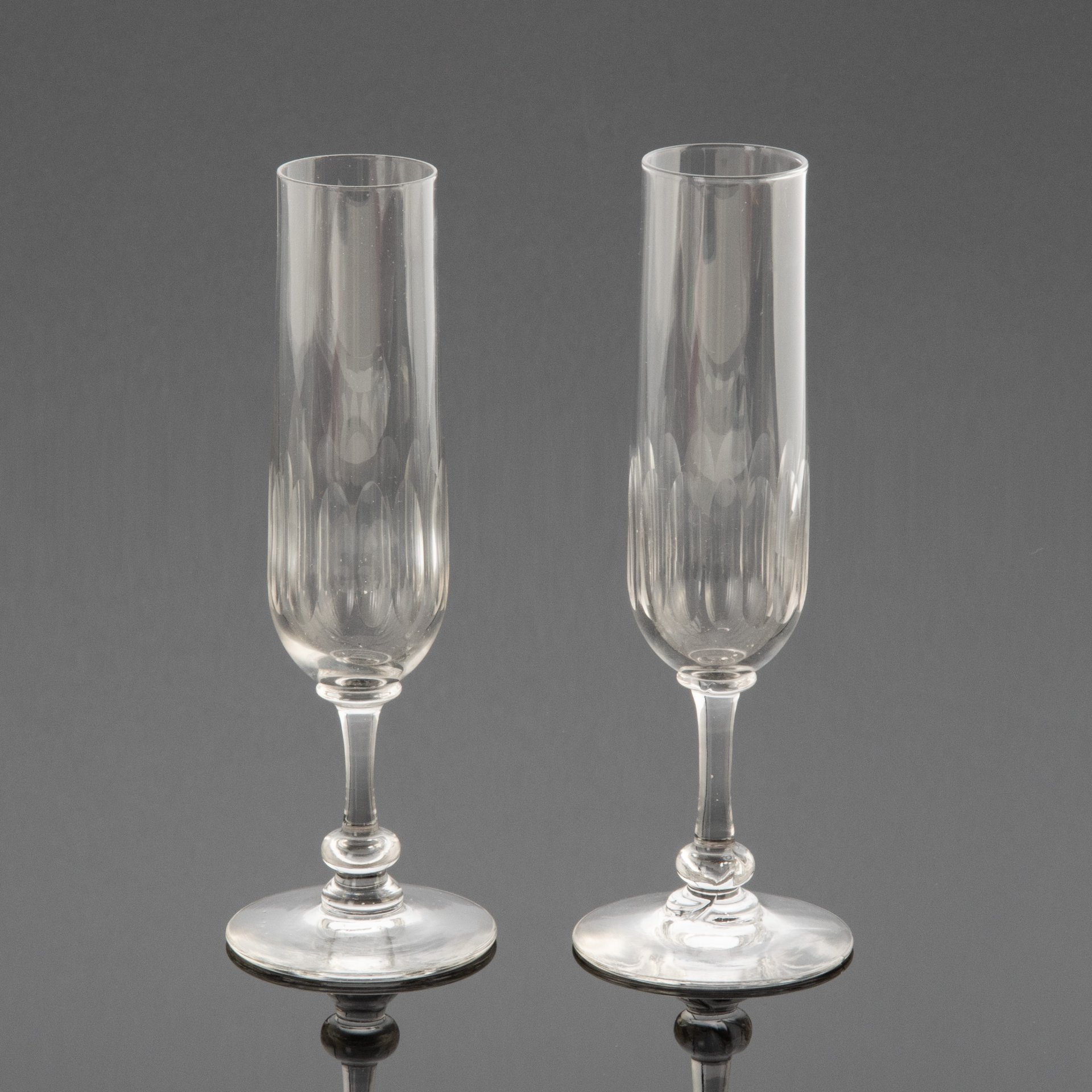 Набор из двух бокалов для игристого (Val St Lambert), хрусталь ...