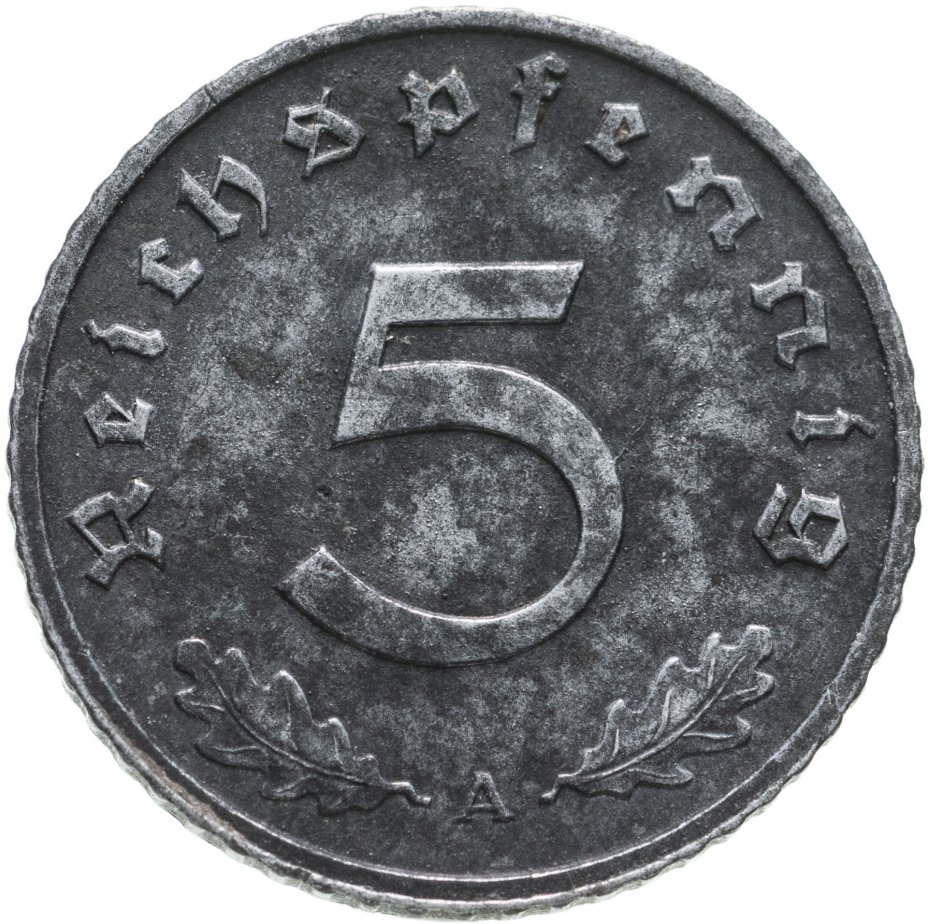 Германия, Третий рейх 5 рейхспфеннигов (reichspfennig) 1940, знак ...