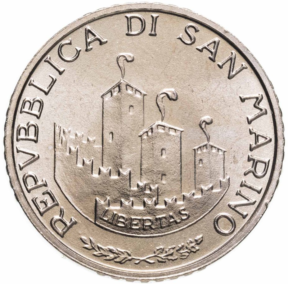 Монета Сан-Марино 100 лир 1993 стоимостью 686 руб.