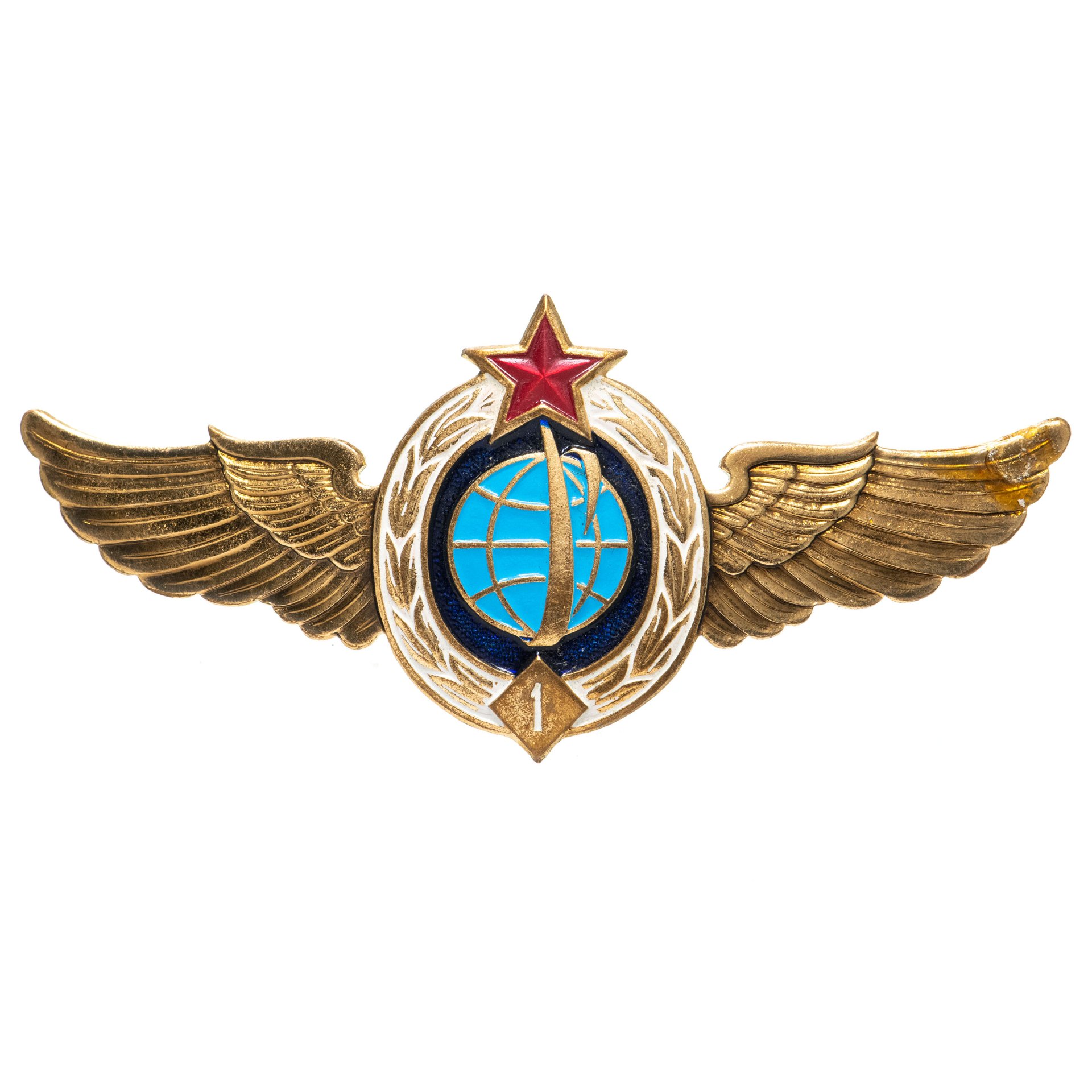 Знак классности ВКС РФ "1-й класс", ЛМД, 1990-2000 гг. стоимостью 668 руб.