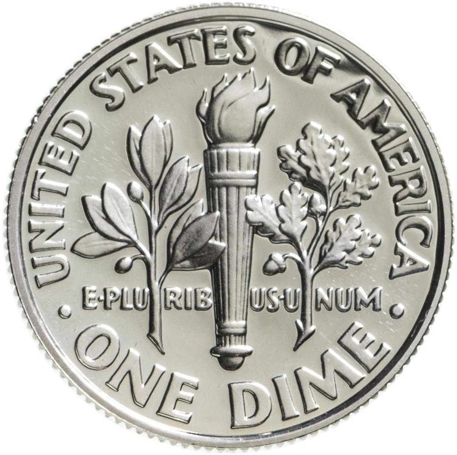 Монета США 1 дайм 2001 Silver Roosevelt Dime стоимостью 916 руб.