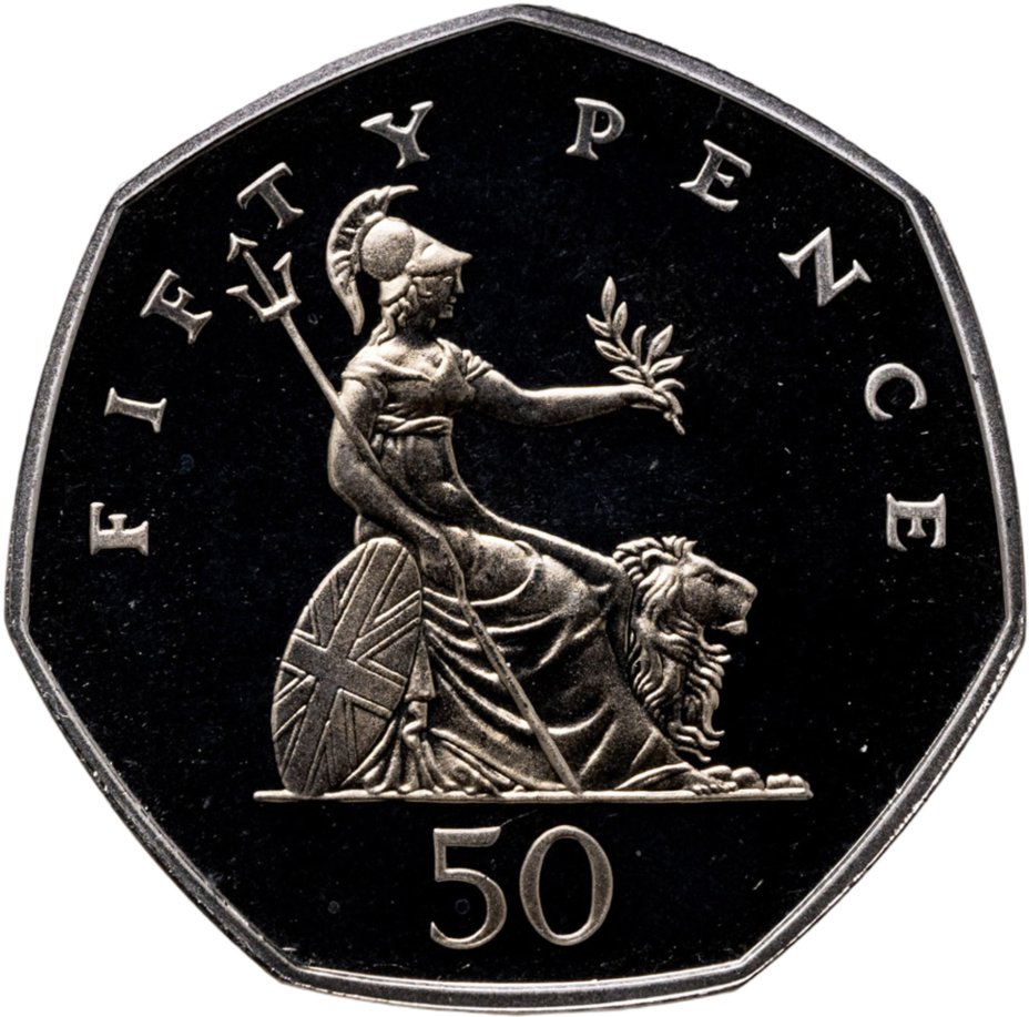 Монета Великобритания 50 пенсов (pence) 2004 стоимостью 1690 руб.