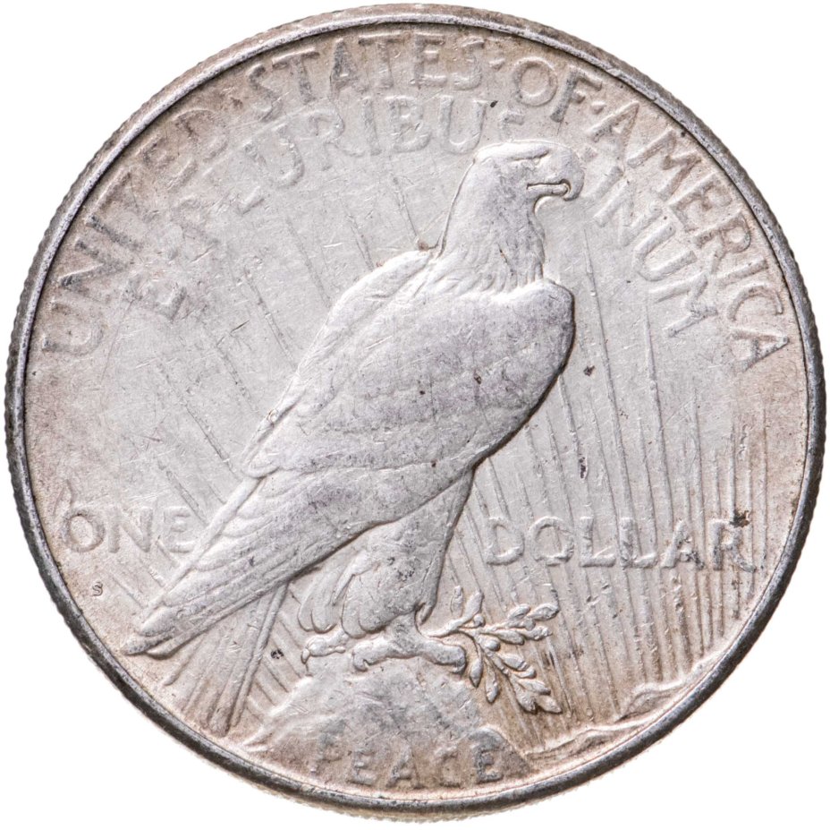 Монета США 1 доллар (dollar) 1926 Peace Dollar (мирный доллар ...