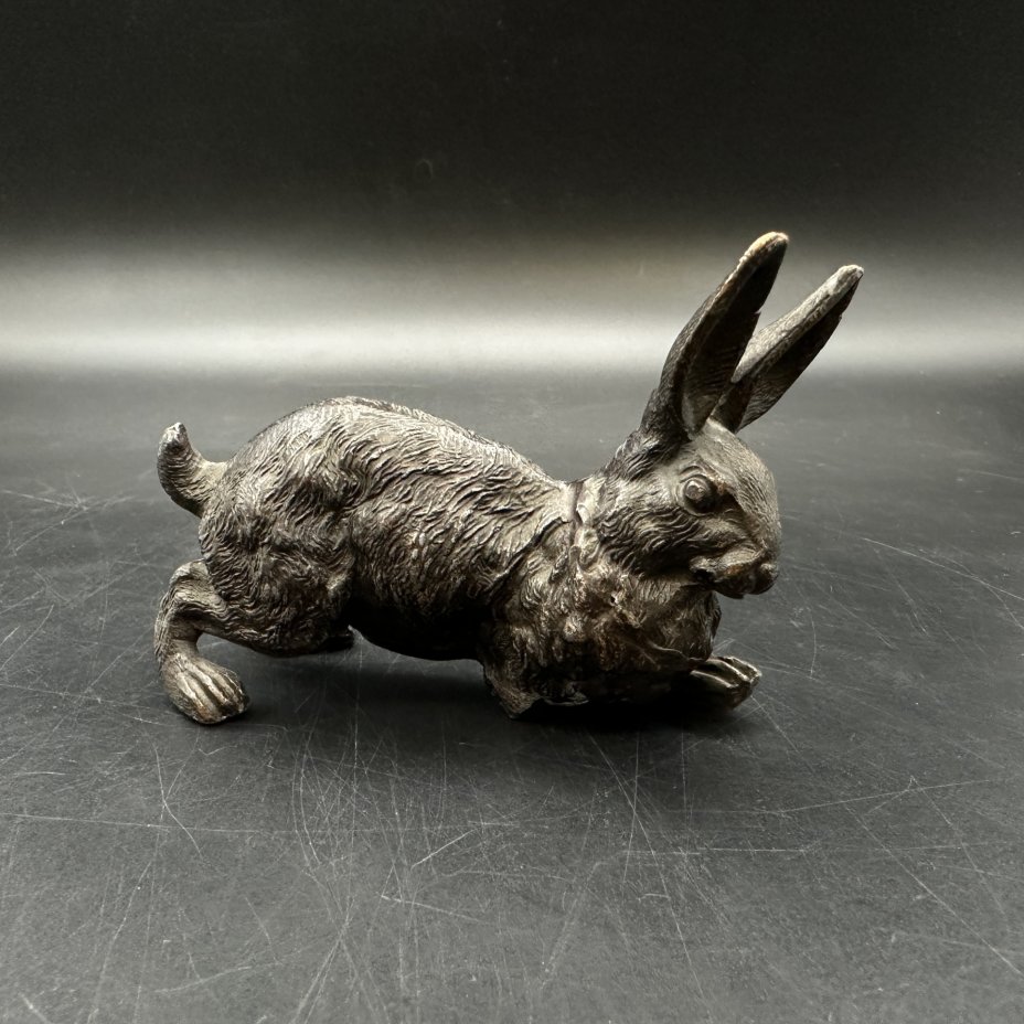 Статуэтка Заяц чугун литьё СССР 1970 1990 гг стоимостью 1490 руб