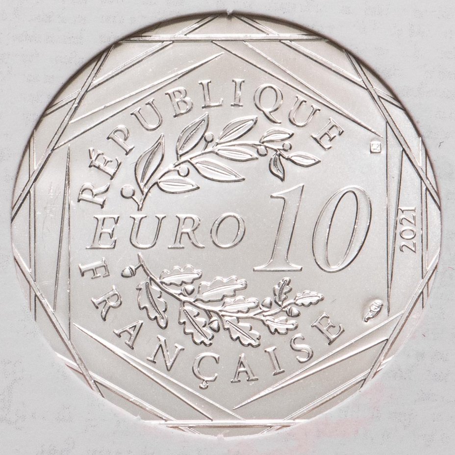 Франция 10 евро (euro) 2021 "Гарри Поттер - Гипогриф" в буклете ...