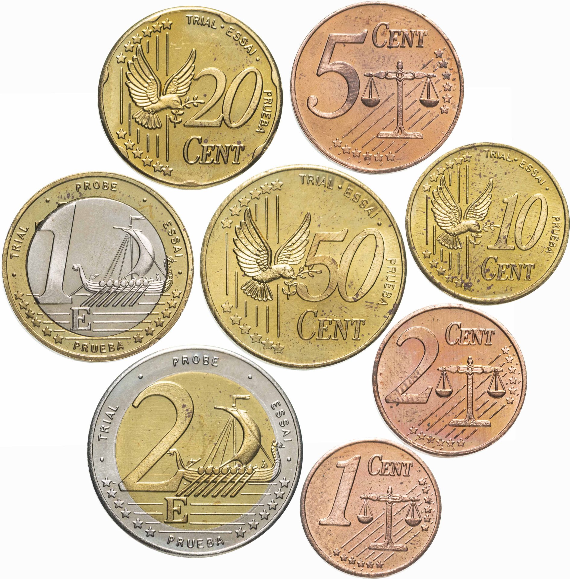 Швеция набор из 8 жетонов евро (euro-token) 2003 стоимостью 1704 руб.