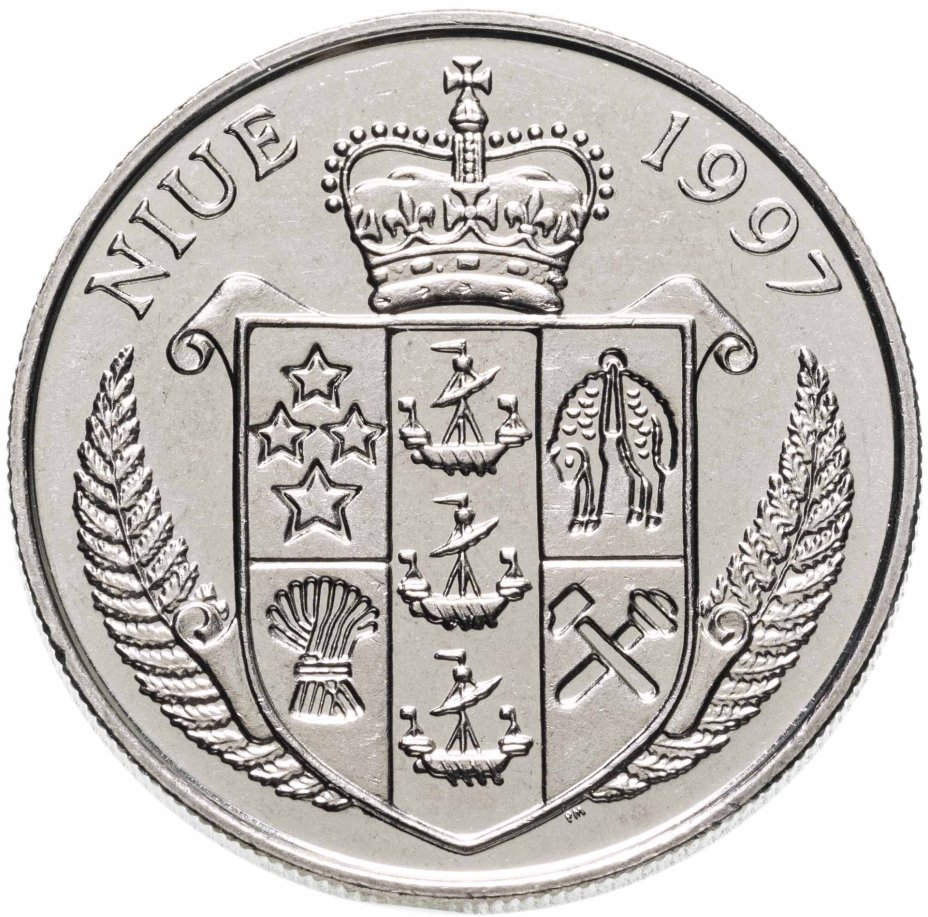 Монета Ниуэ 1 доллар (dollar) 1997 В память о Принцессе Диане ...