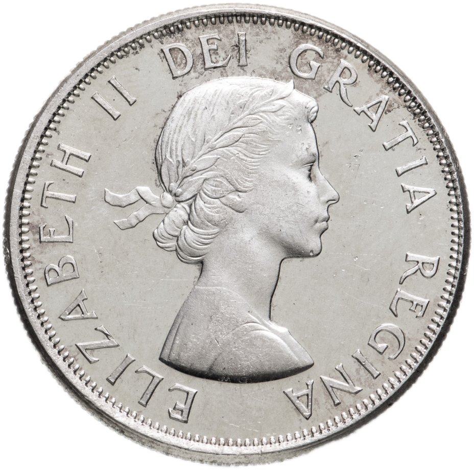 Монета Канада 50 центов (cents) 1964 стоимостью 2550 руб.