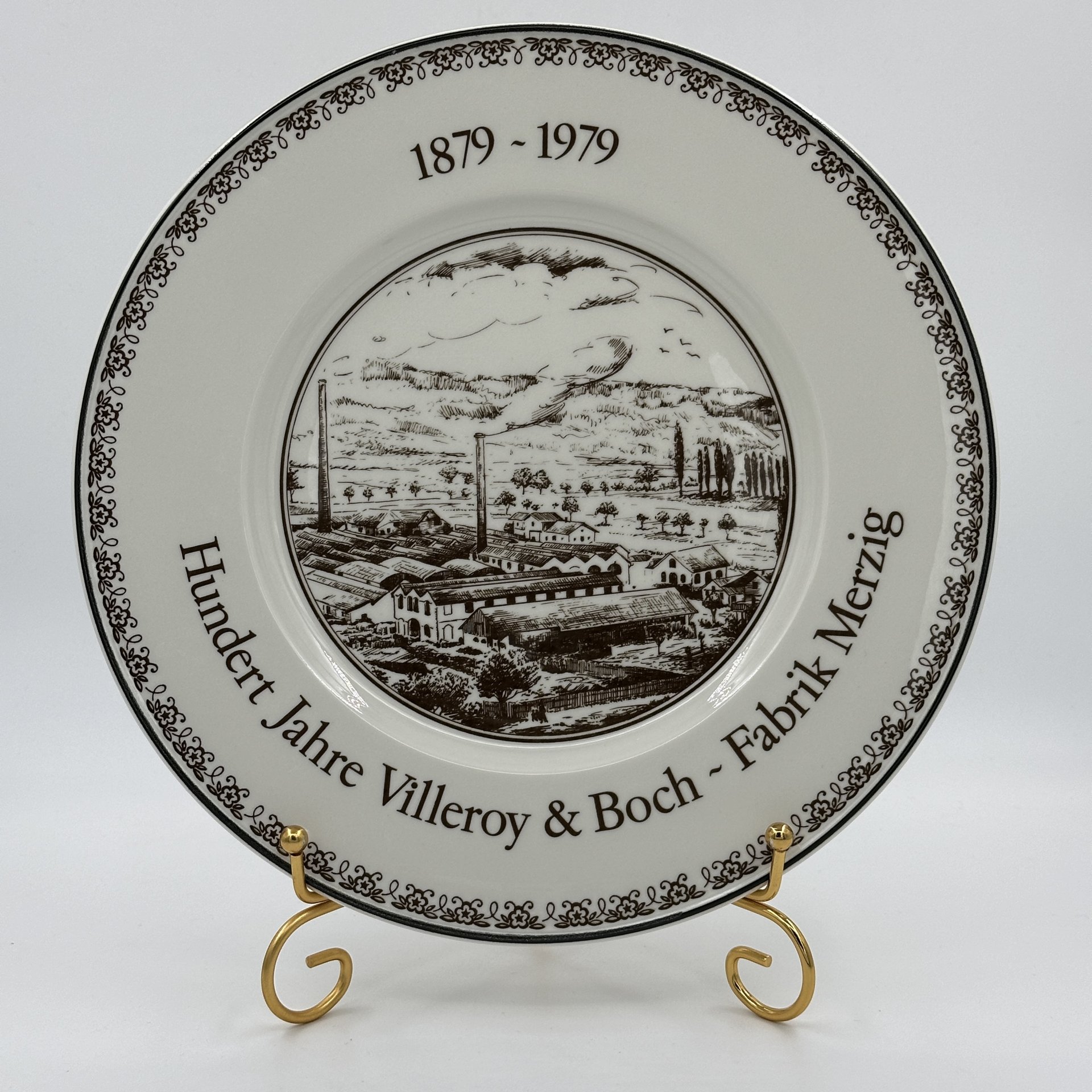 Тарелка настенная, юбилейная "Hundert Jahre Villeroy&Boch - Fabrik ...