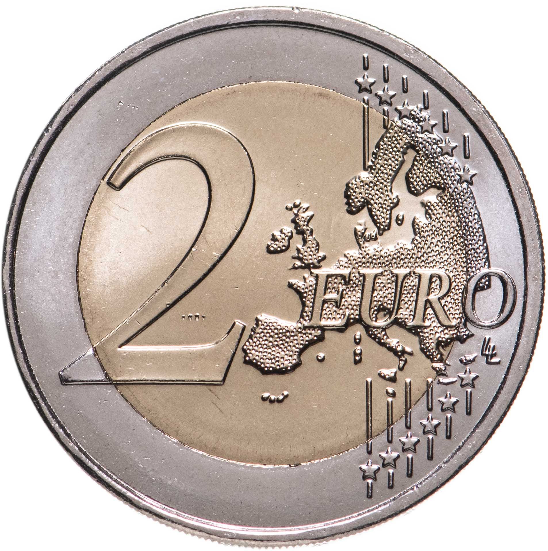 Монета Монако 2 евро 2022 стоимостью 806 руб.