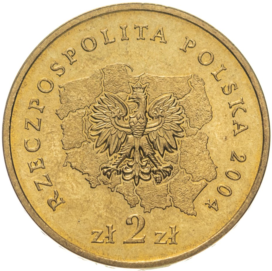 Монета Польша 2 злотых 2004 "Мазовецкое воеводство" стоимостью 306 руб.