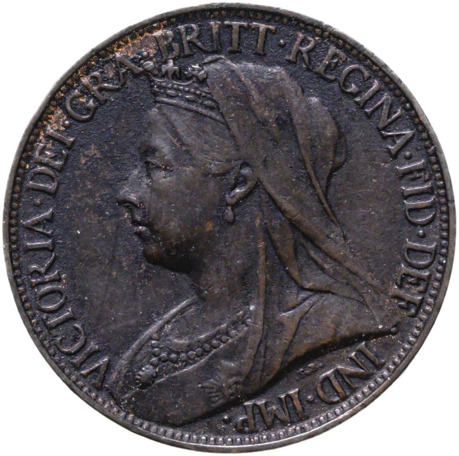 Монета Великобритания 1 фартинг 1898 стоимостью 820 руб.