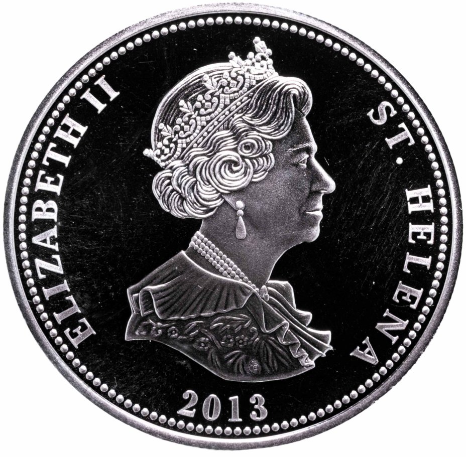 Монета остров Святой Елены 25 пенсов (pence) 2013 "Наполеоновские войны ...