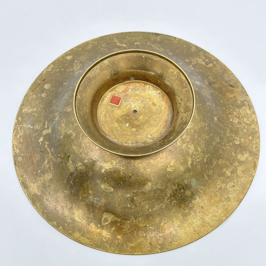 Ваза (мелочница), выполненная в восточном стиле, латунь, эмаль, Индия ...