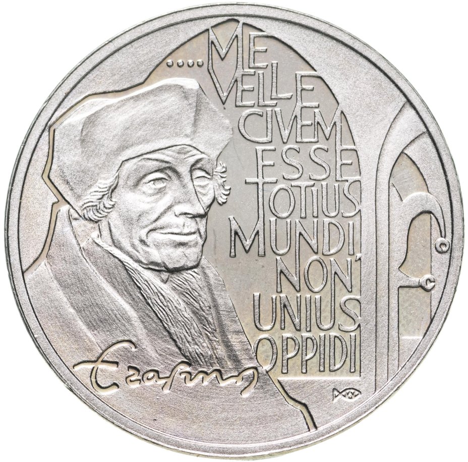 Монета Нидерланды 2 1/2 ЭКЮ 1991 "Эразм Роттердамский" стоимостью 1384 руб.