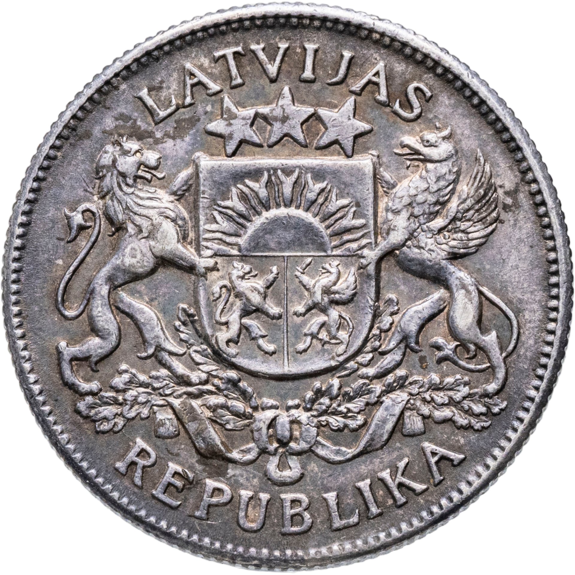 Монета Латвия 2 лата (lati) 1925 стоимостью 4700 руб.