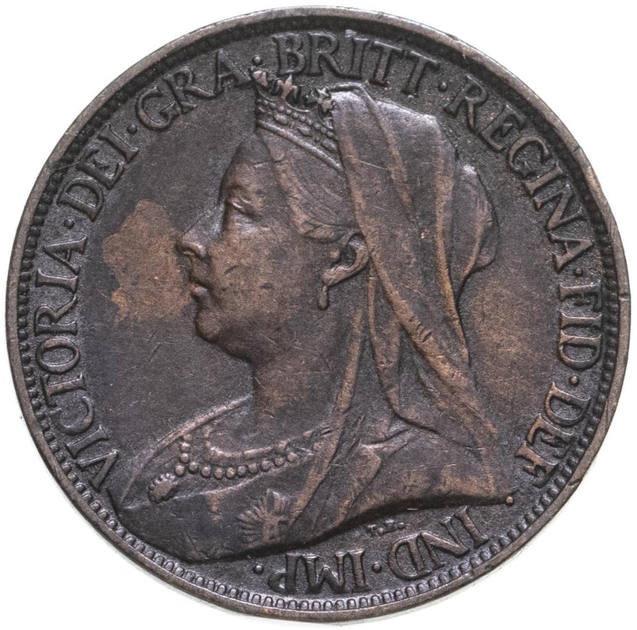 Монета Великобритания 1 фартинг (farthing) 1898 стоимостью 688 руб.