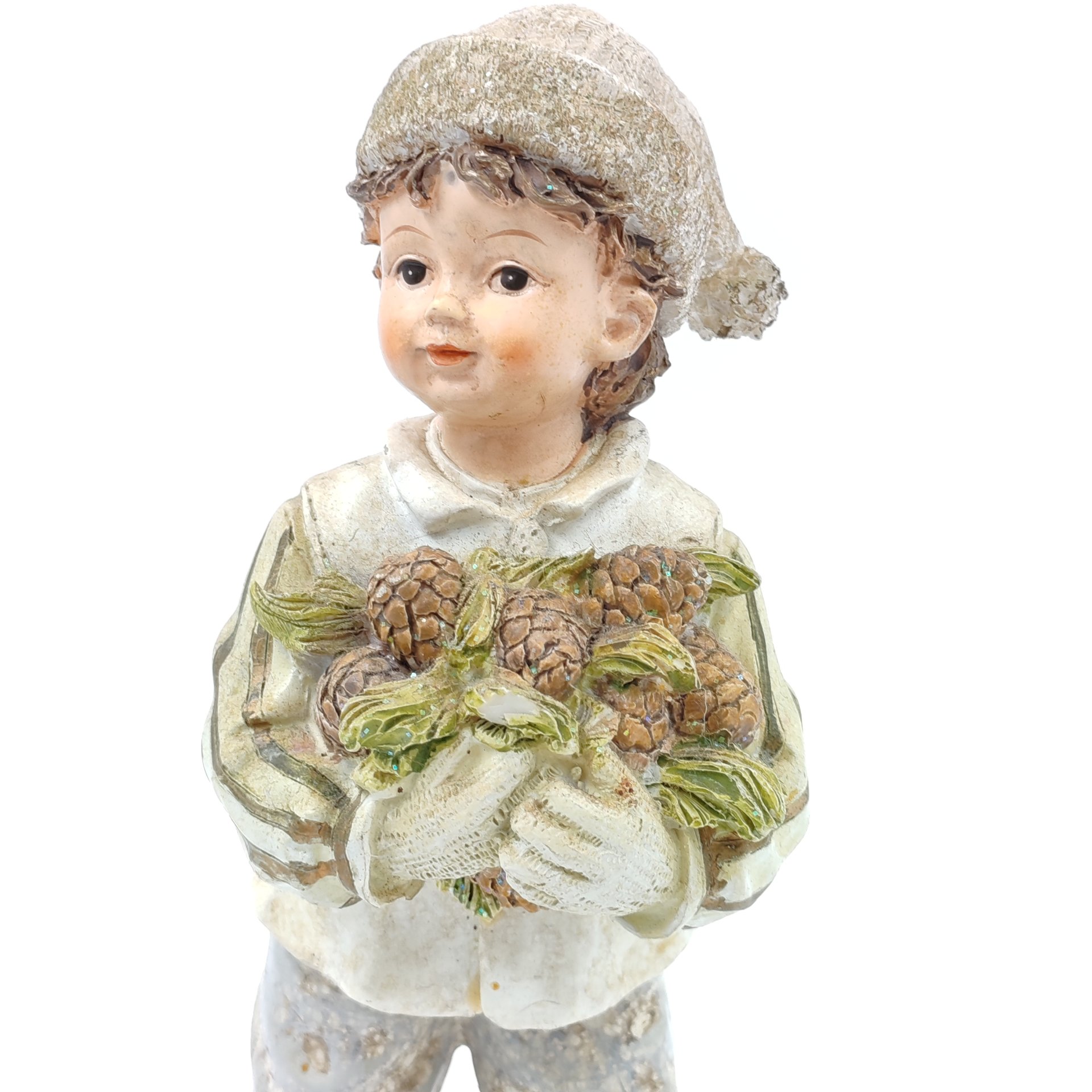 Статуэтка "Мальчик с шишками", Marjam, композитный материал, Финляндия ...