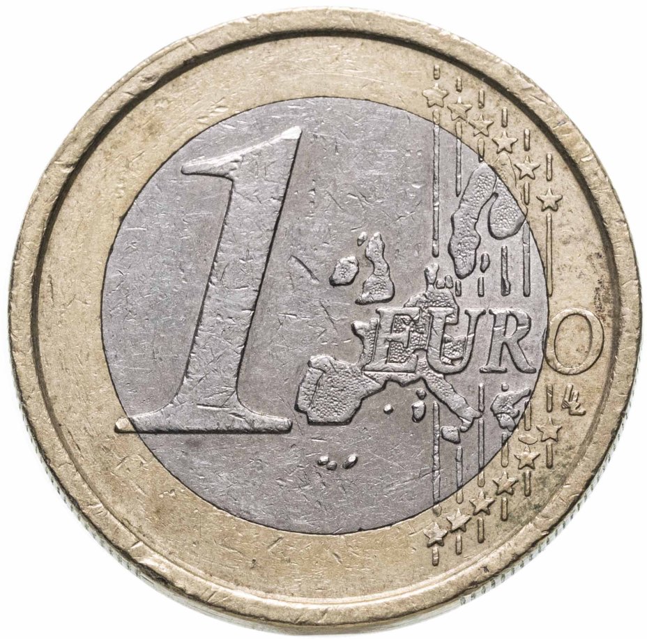 Монета Италия 1 евро (euro) 2002 стоимостью 210 руб.