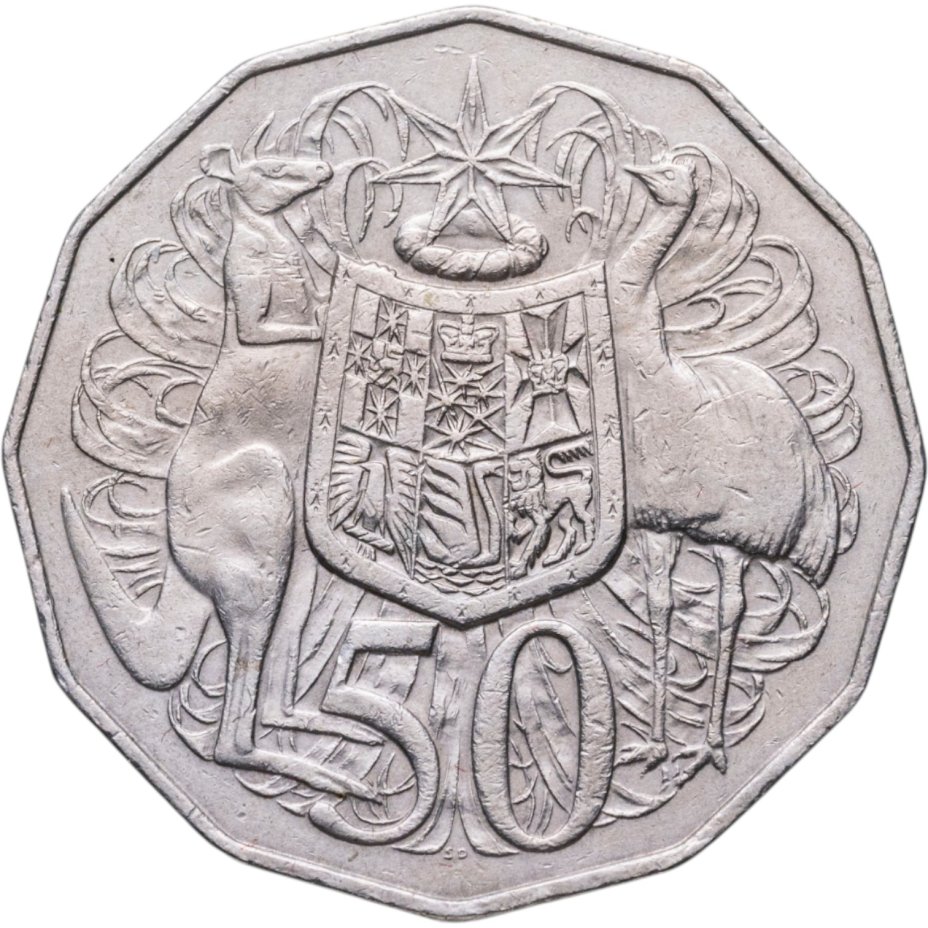 Монета Австралия 50 центов 1981 стоимостью 359 руб.