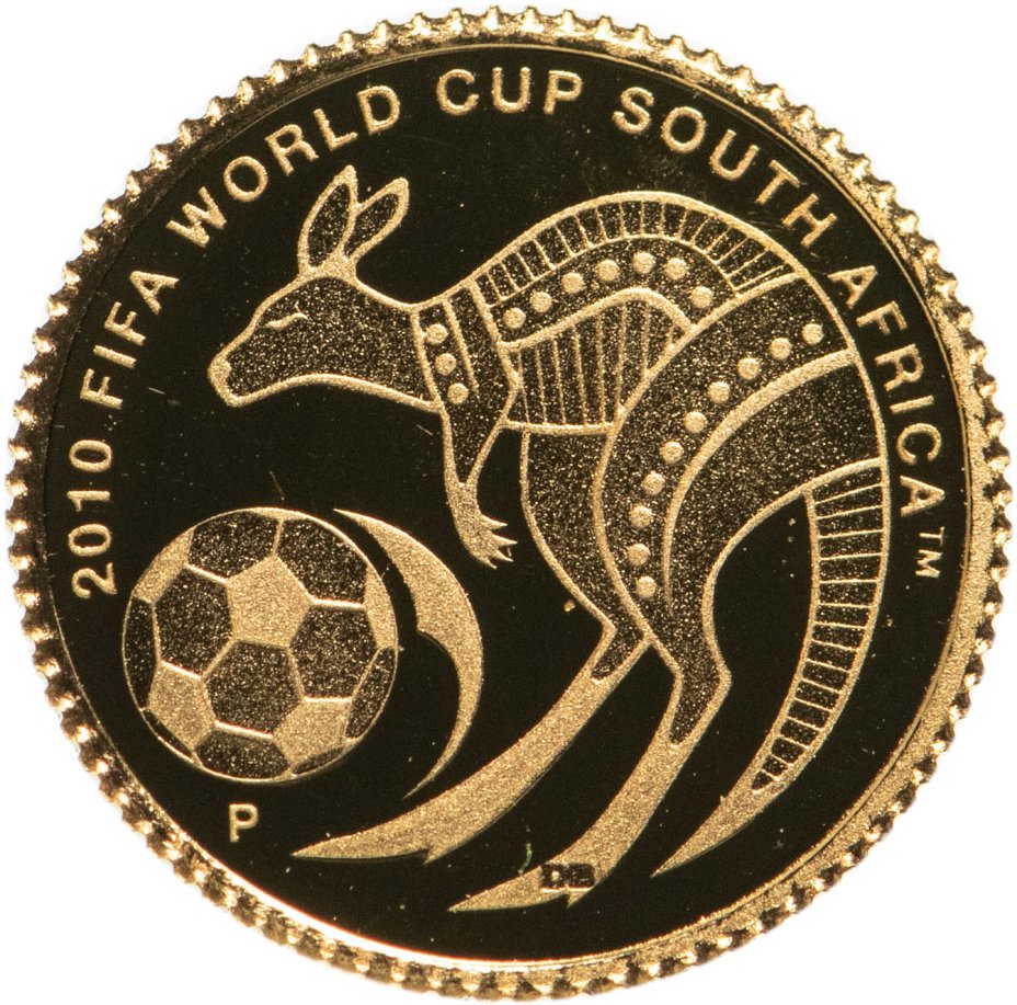 Монета Австралия 2 доллара 2009 "Чемпионат мира по футболу FIFA 2010 ...