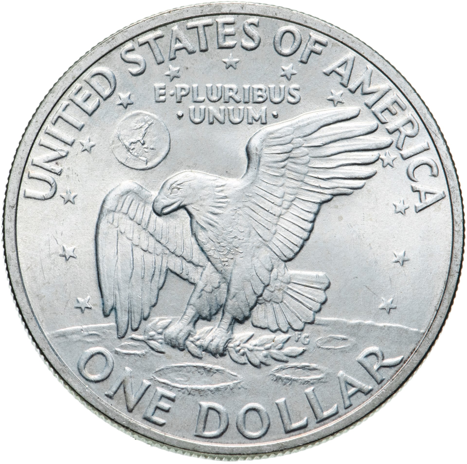 Монета США 1 доллар 1971 "Эйзенхауэр серебряный доллар" стоимостью 3000 ...