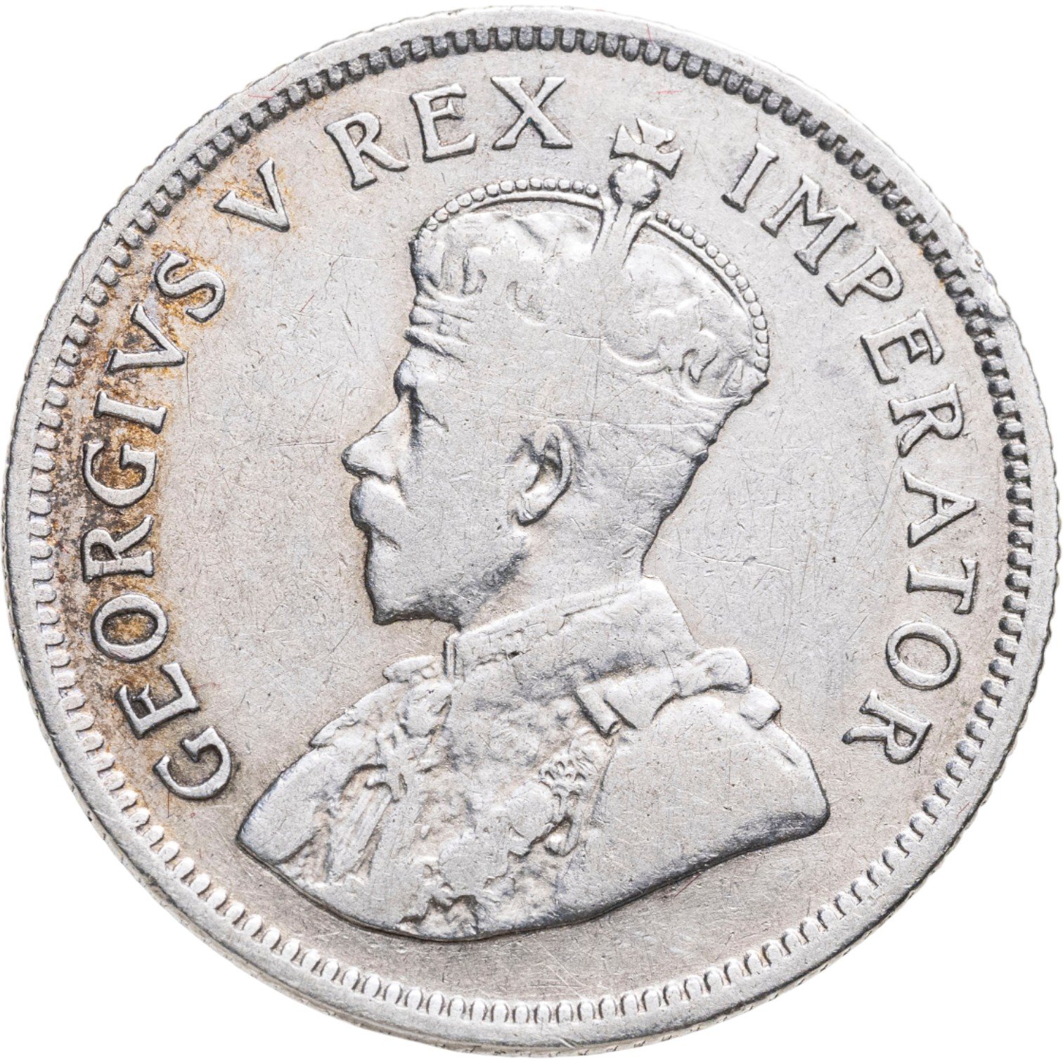 Монета ЮАР 1 шиллинг (shilling) 1924 стоимостью 4050 руб.