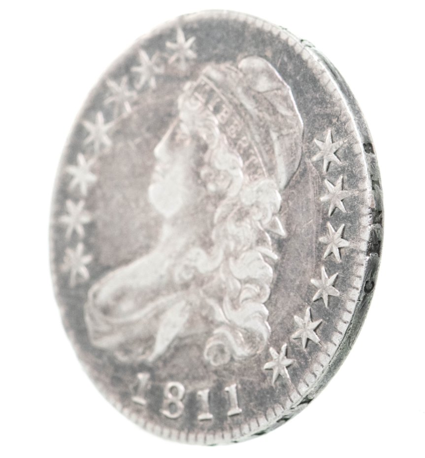 Монета США 50 центов (cents) 1811 Capped Bust Half Dollar стоимостью ...