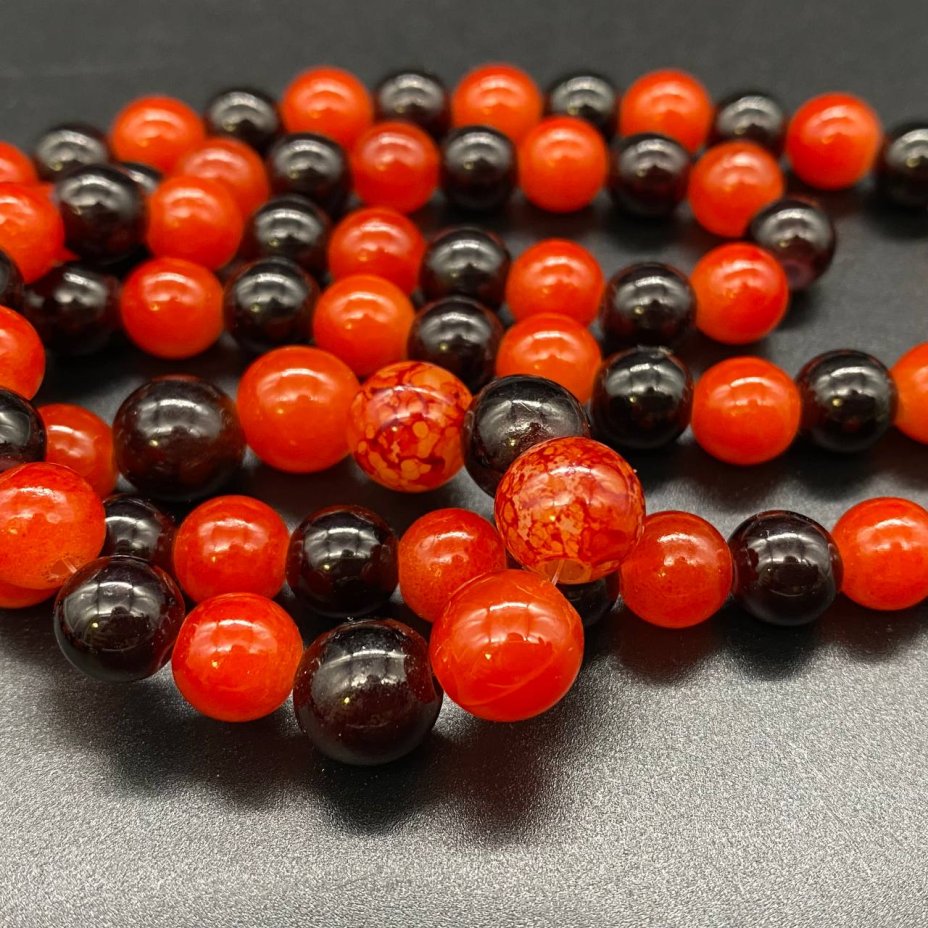 Бусы винтажные, поделочный камень, СССР, 1970-1980 гг. стоимостью 1100 руб.