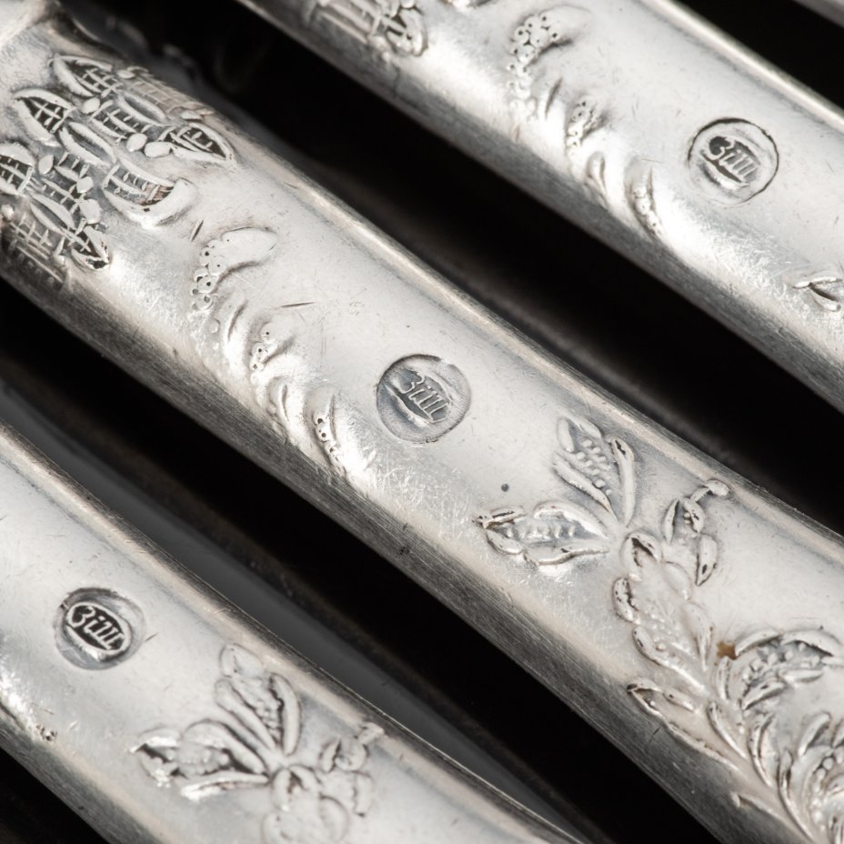 Набор десертных ножей на 10 персон, мНЦ (медь-никель-цинк), Вольнянский ...