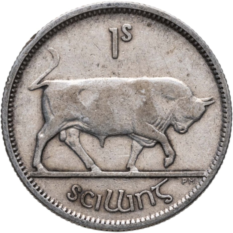 Монета Ирландия 1 шиллинг (shilling) 1928 стоимостью 2450 руб.