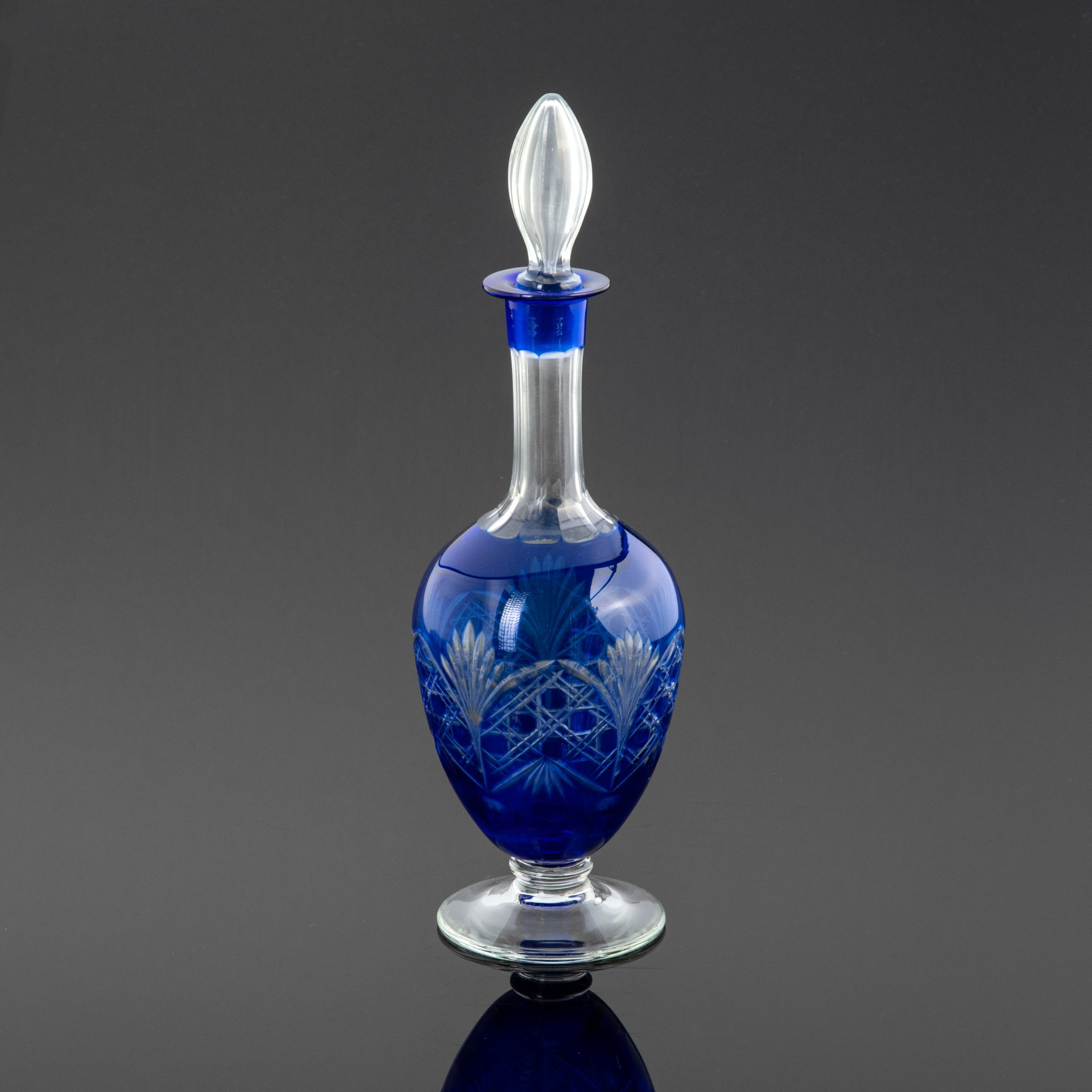 Прибор для вина (графин), стекло, алмазная грань, Дятьковский ...