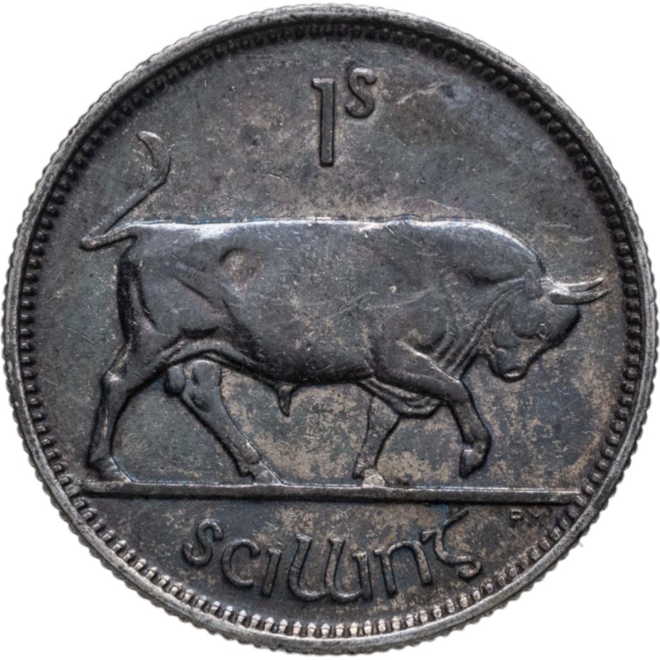 Монета Ирландия 1 шиллинг (shilling) 1928 стоимостью 4500 руб.