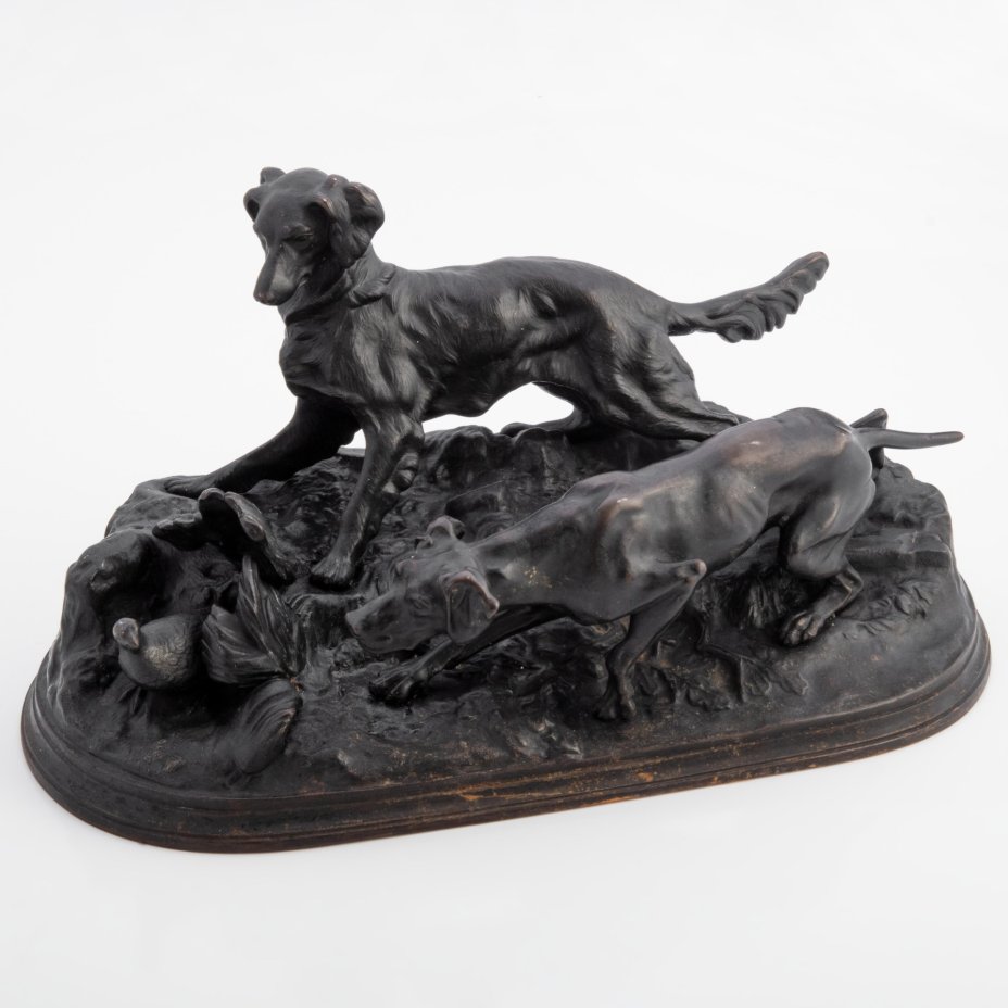 Скульптура "Охота на куропатку", (по модели 1848 г., автор П.Ж. Мен ...
