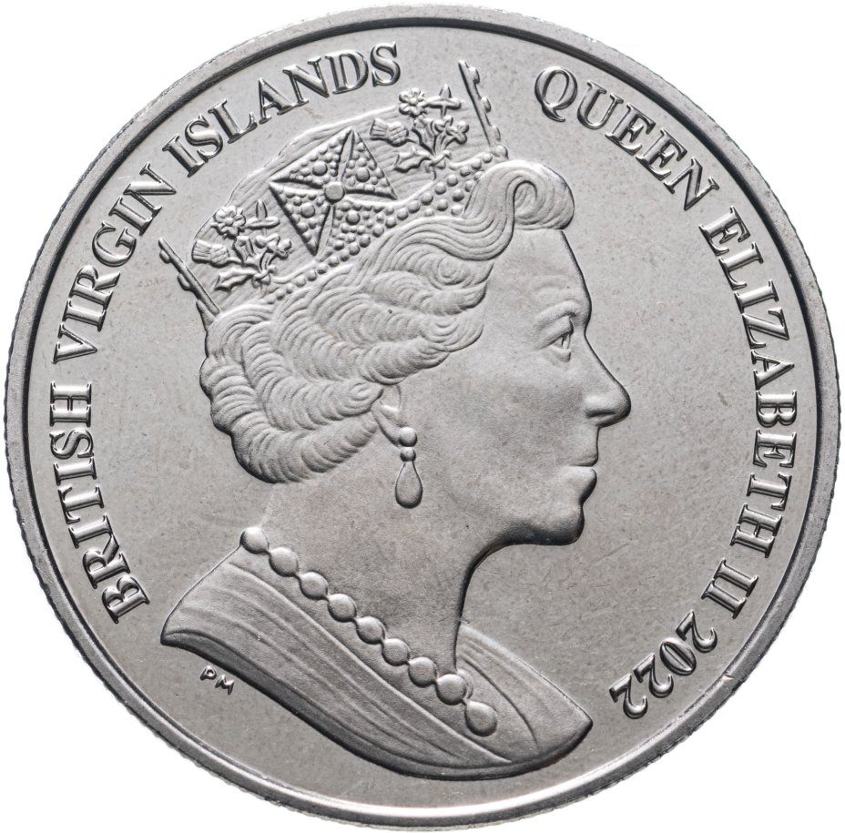 Британские Виргинские острова 1 доллар 2022 "Последняя монета шагающей ...