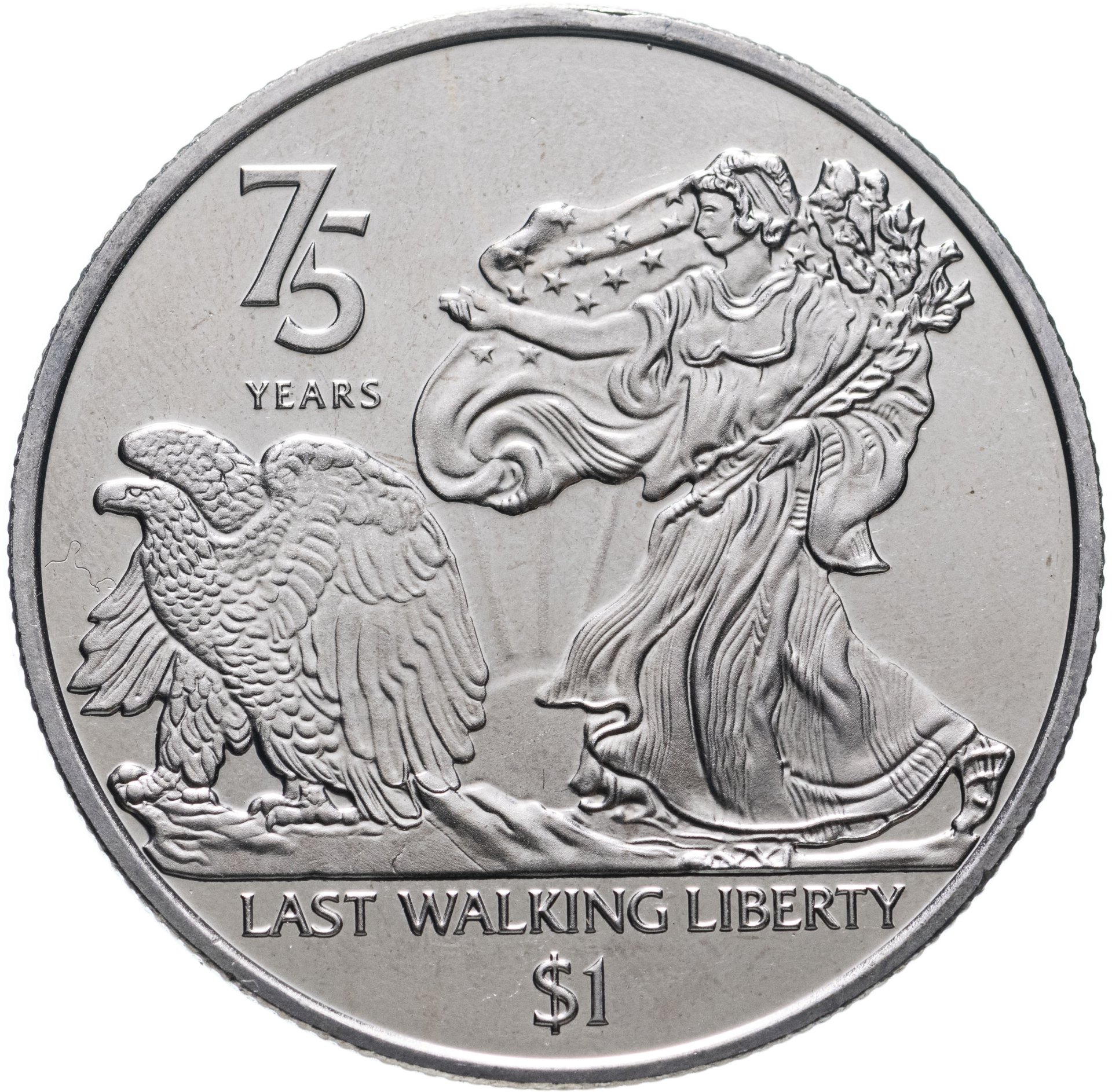 Британские Виргинские острова 1 доллар 2022 "Последняя монета шагающей ...