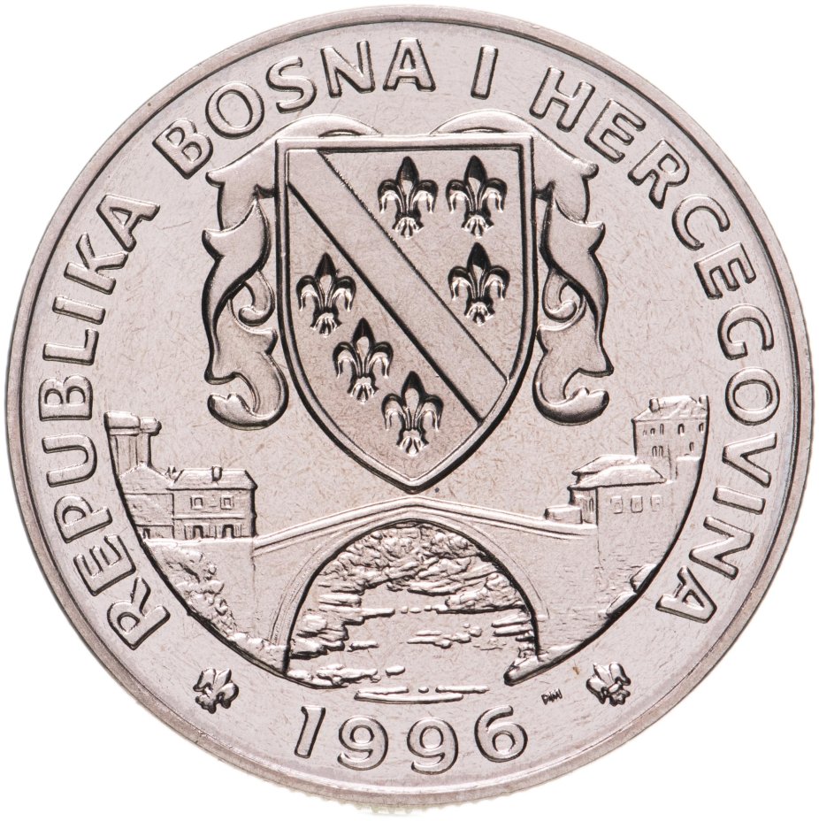 Монета босния и Герцеговина 500 динаров (dinara) 1996 "Заповедник ...