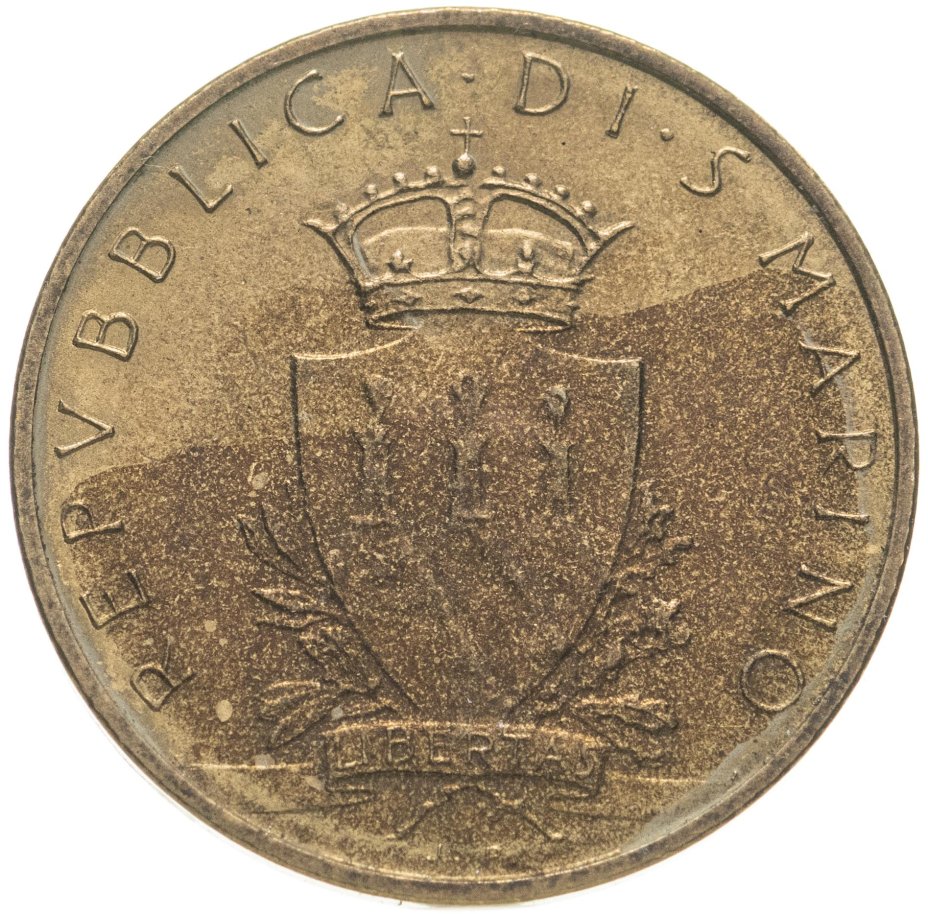 Монета Сан-Марино 20 лир 1979 "Институциональные органы государства ...