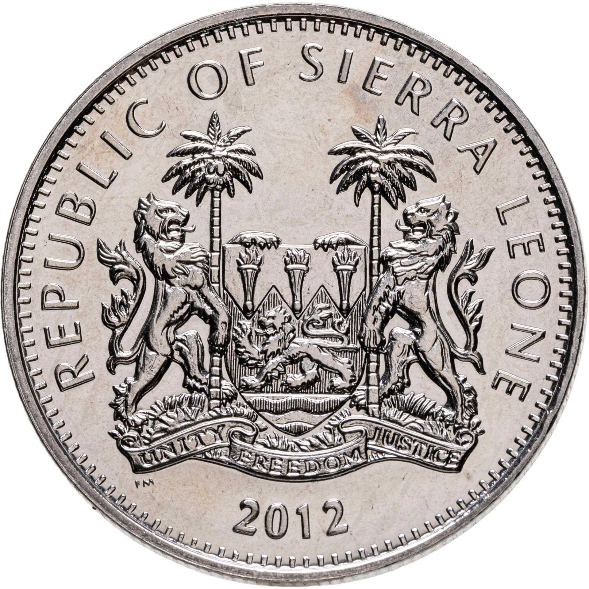 Монета Сьерра-Леоне 1 доллар (dollar) 2012 XXX летние Олимпийские Игры ...