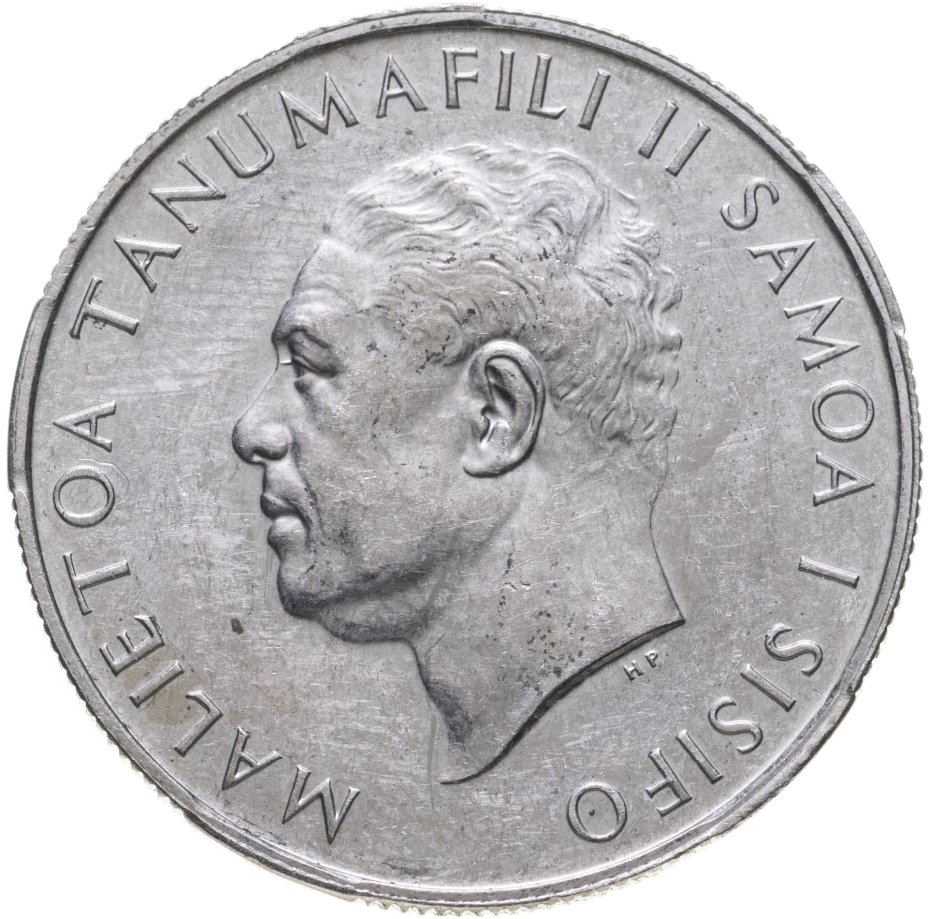 Монета Самоа 50 сене (sene) 1967 стоимостью 2200 руб.