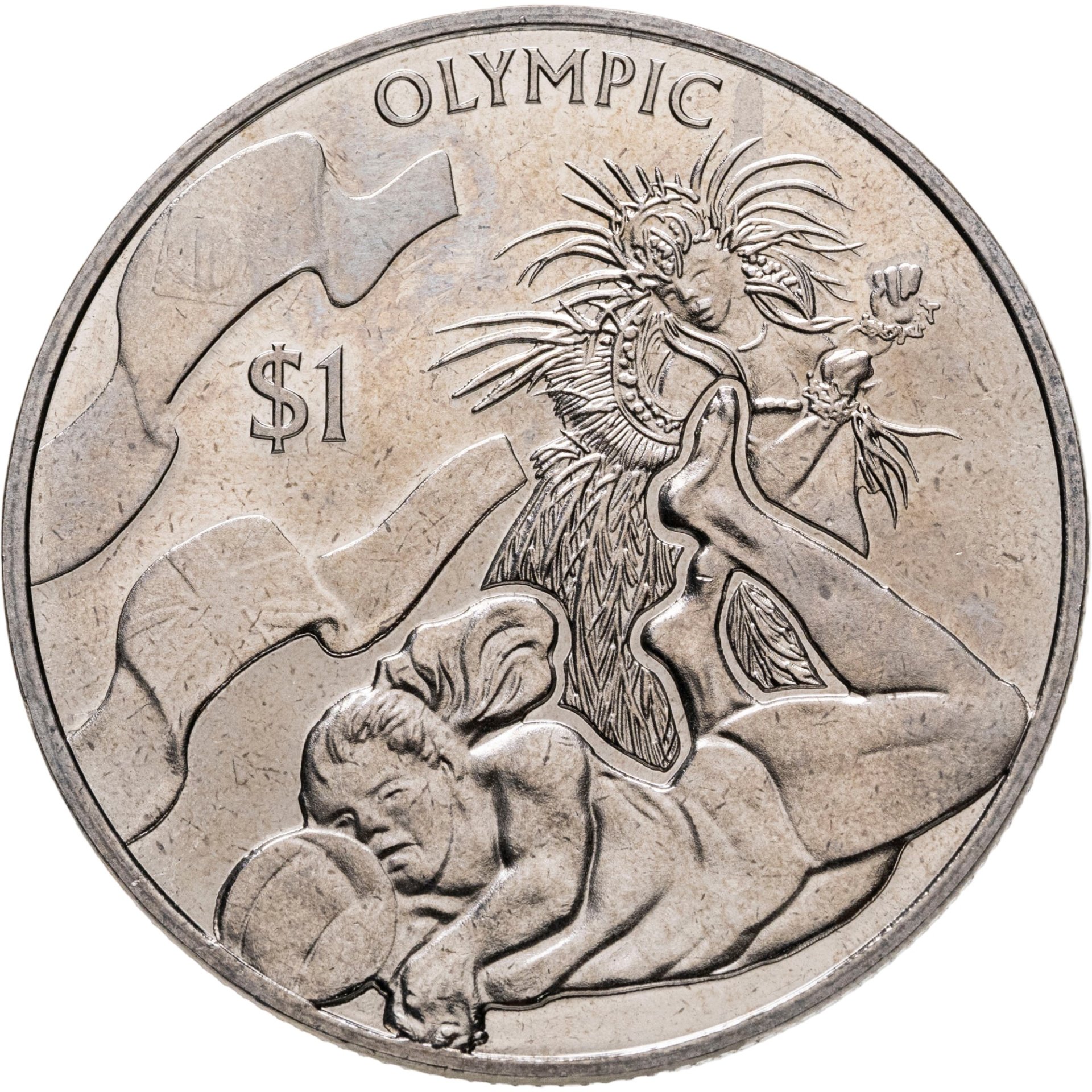 Монета британские Виргинские острова 1 доллар (dollar) 2016 XXXI летние ...