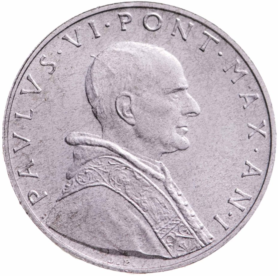 Монета Ватикан 5 лир (lire) 1963 стоимостью 466 руб.