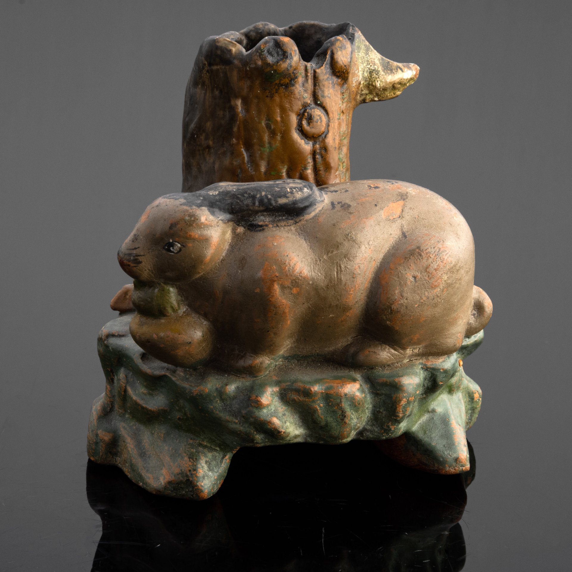 Карандашница "Заяц", керамика, роспись, Россия, 1920-1940 гг ...