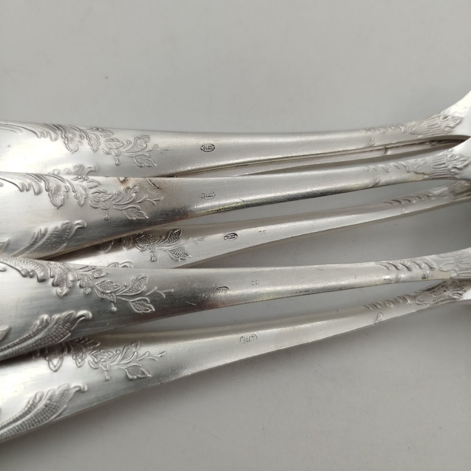 Набор столовых вилок на 6 персоны, мельхиор (медь-никель), Киевский ...