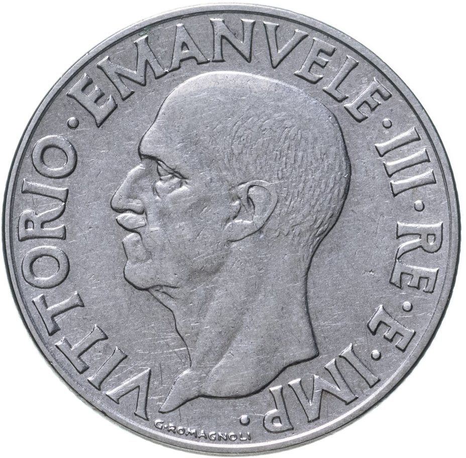 Монета Италия 1 лира 1940 стоимостью 390 руб.