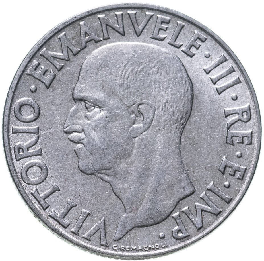 Монета Италия 1 лира 1940 стоимостью 390 руб.