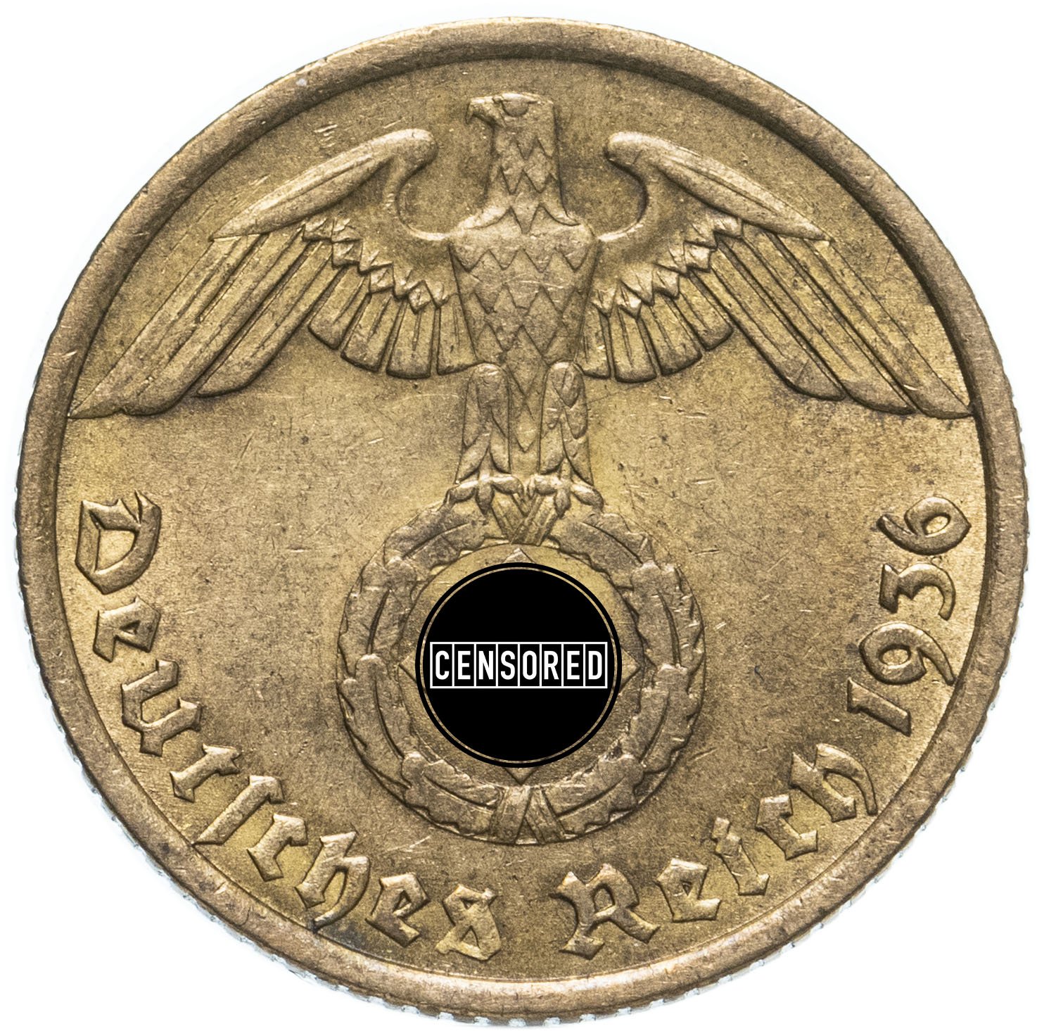 Германия (Третий рейх) 10 рейхспфеннигов (reichspfennig) 1936 Знак ...